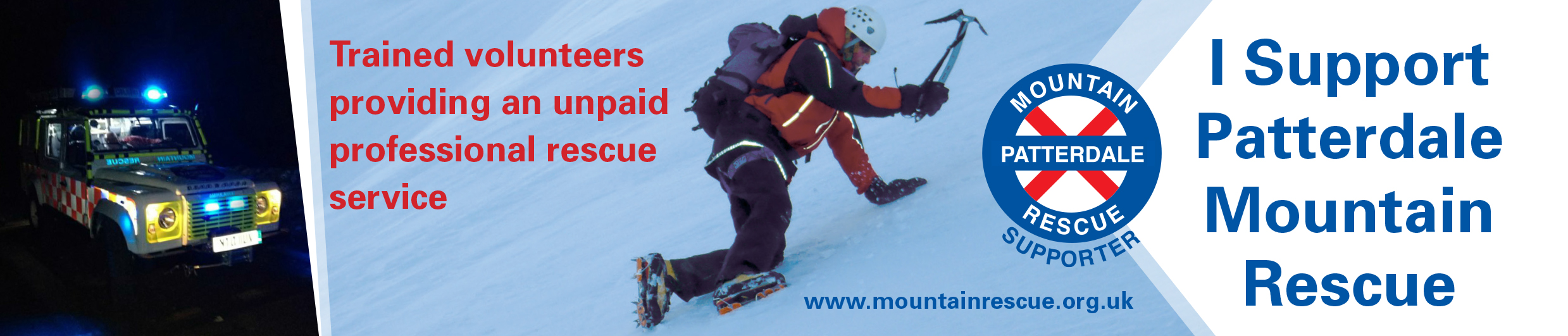 Car sticker design 1 - Patterdale Mountain Rescue Team